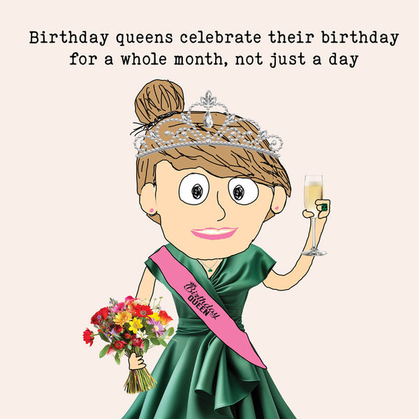 Lucy Loves Life Card Birthday Queen The Chic Nest