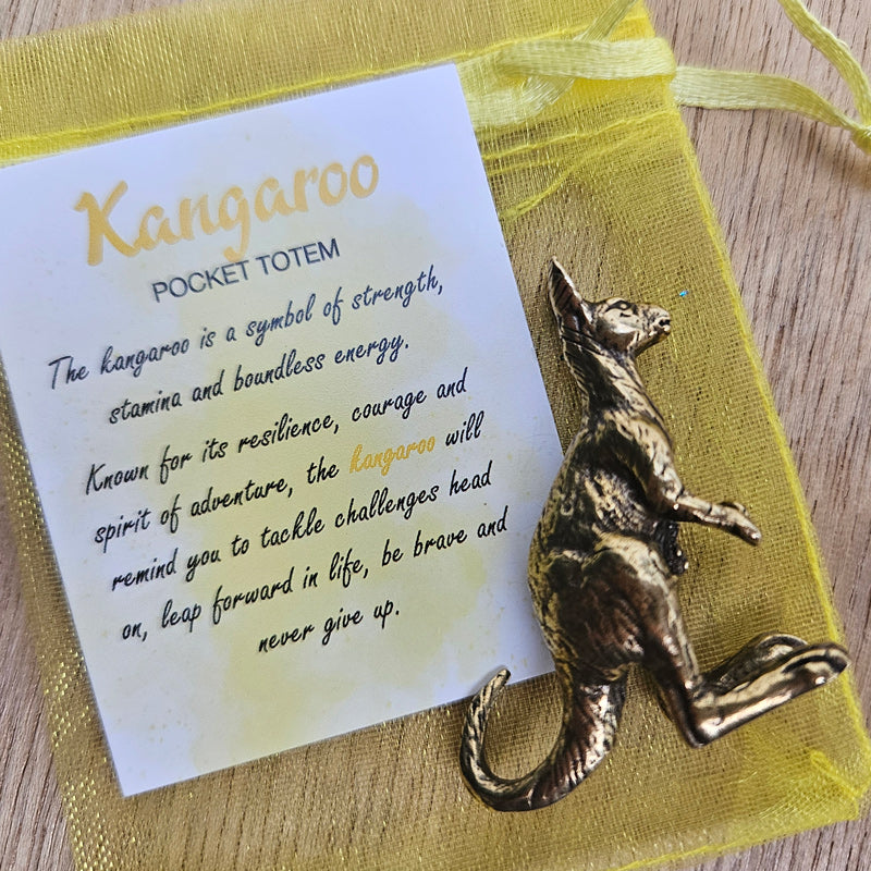 Kangaroo Pocket Totem - Courage, Energy & Resillience – The Chic Nest