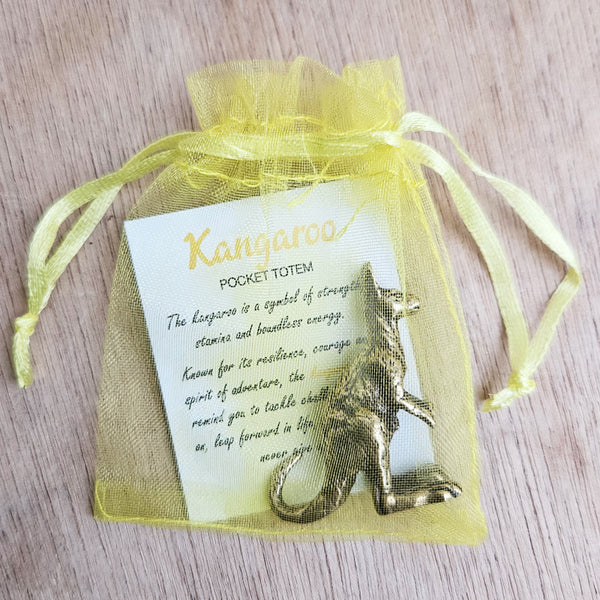 Kangaroo Pocket Totem - Courage, Energy & Resillience – The Chic Nest