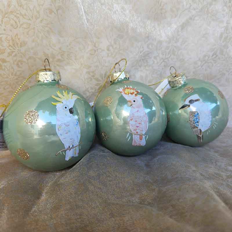 Aussie Birds Christmas Bauble By Frankie B - Sage – The Chic Nest