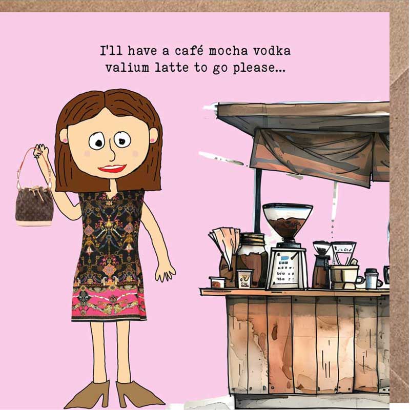 Lucy Loves Life Card - Coffee Addict – The Chic Nest