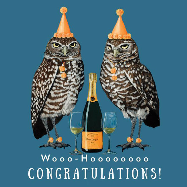 Congratulations Woohoo Owls Greeting Card – The Chic Nest