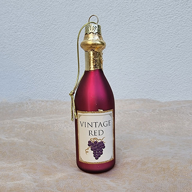 Red Wine Bottle Christmas Tree Ornament – The Chic Nest